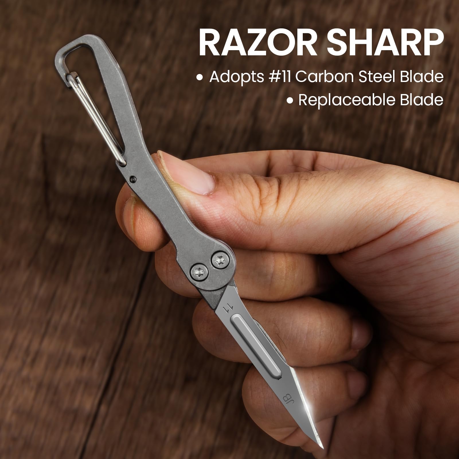 FUNBRO Small Pocket Knife for Everyday Carry- Razor Sharp Folding Blade, Lightweight EDC Tool for Camping, Hiking and Outdoor