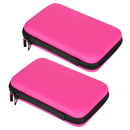 Convenient To Carry Versatility Bright Eva Material Game Consoles Storage Bag Storage Bag For Home Office 3Ds 3Ds Ll(Pink)