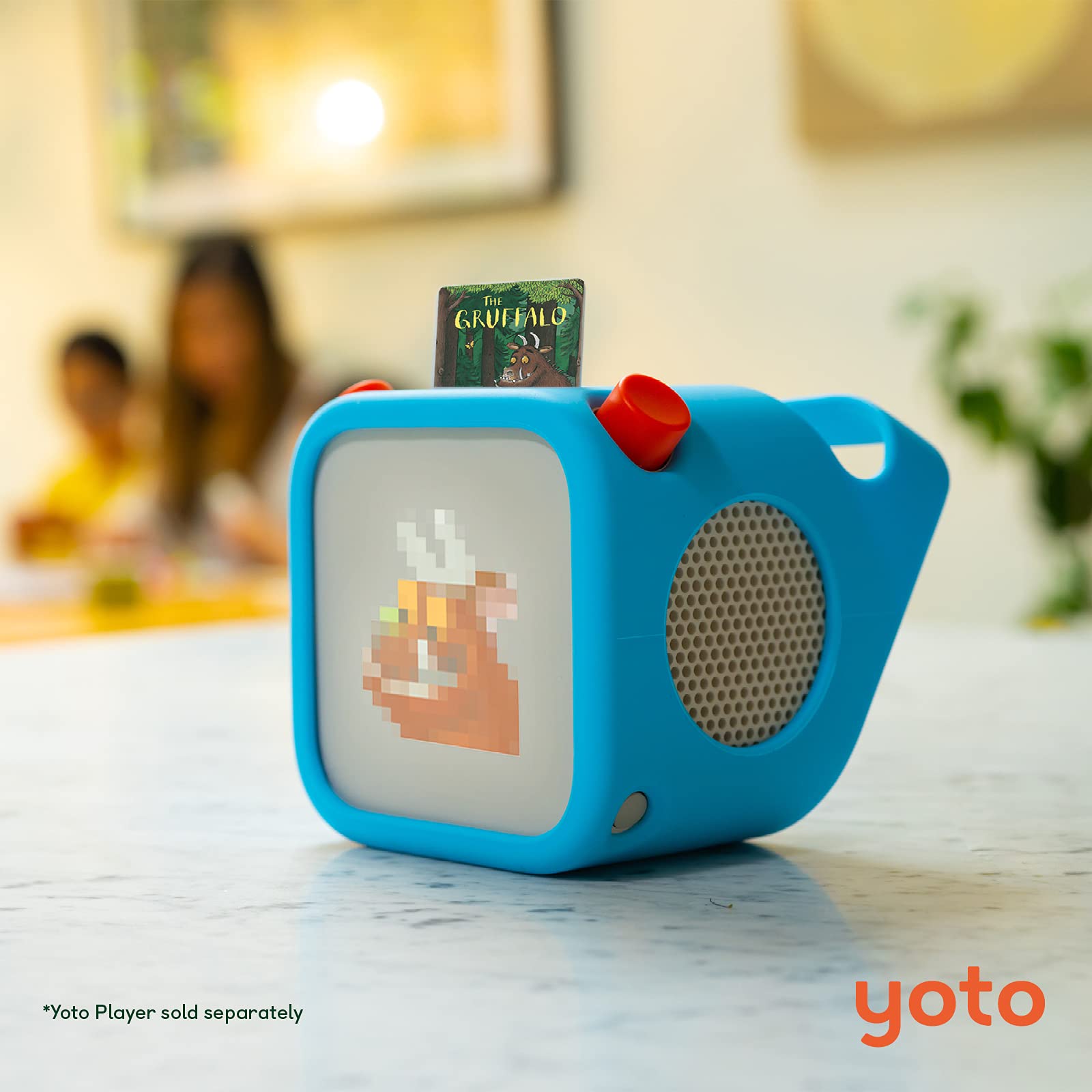 Yoto Player (2nd Generation) Adventure Jacket in Orange Peel β Protective Sleeve Case Carrier for Kids Player, Silicone Skin Cover with Easy-to-Carry Handle, Accessory Gift for Children