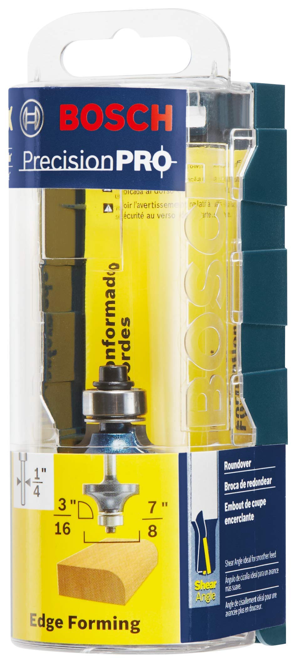 BOSCH 85293MC 3/16 In. x 1/2 In. Carbide-Tipped Roundover Router Bit