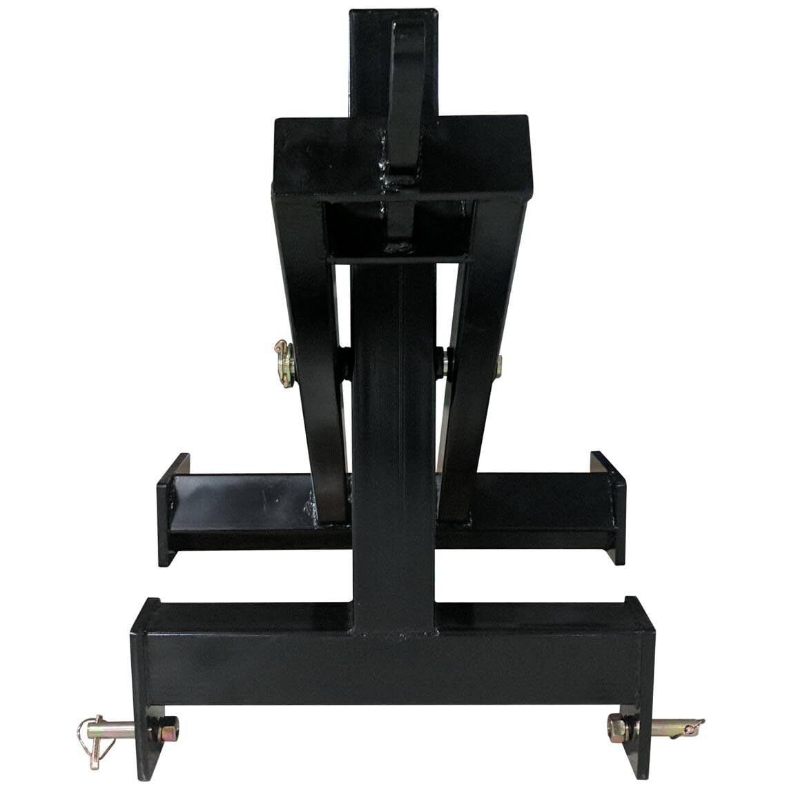 Titan Attachments 3 Point Scissor Lift Fits Category 1 Tractors, Material Handling Lift for Raising, Lowering & Extending Hay Bales to Stack