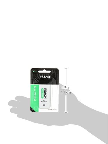 Reach Waxed Dental Floss | Effective Plaque Removal, Extra Wide Cleaning Surface | Shred Resistance & Tension, Slides Smoothly & Easily , PFAS FREE | Mint Flavored, 200 Yards, 1 Pack
