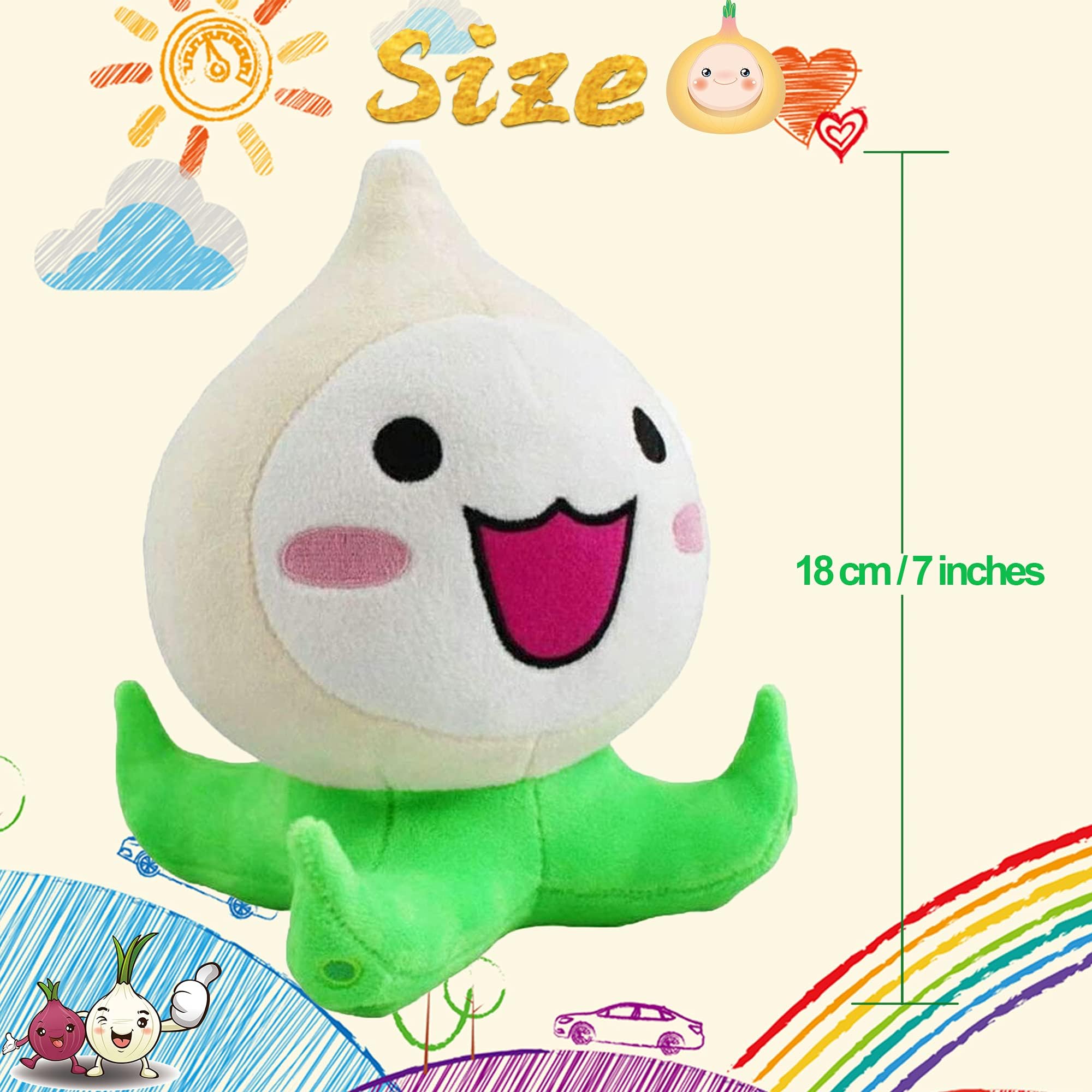 IUTOYYE Onion Plush Doll Stuffed Plush Toy Cute Soft Toy Home Sofa Pillow Decor Collectible Vocal Plush Toy