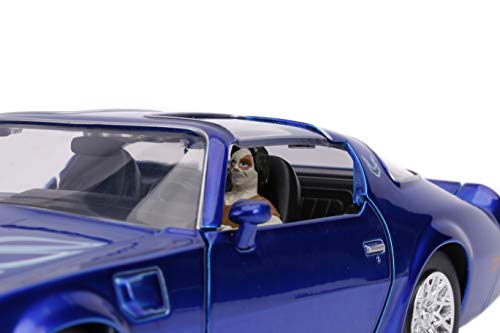 Jada Toys Hollywood Rides It Chapter Two Pennywise & Henry Bower's Pontiac Firebird, 1: 24 Blue Die-Cast Vehicle with 2.75" Die-Cast Figure