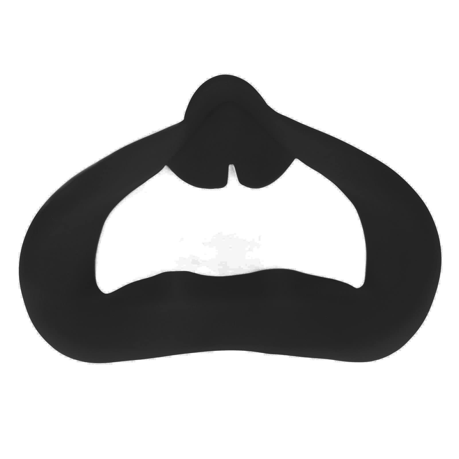 Silicone VR Face Cover Pad, VR Glasses Silicone Eye Mask Breathable Anti Sweat VR Protective Cover for Oculus Quest 2 Gaming Headset(Black)