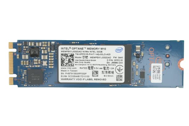 Ebid-Dealz Replacement for M.2 32GB 3.0 Xpoint NVMe 140 Mbps M10 2280 Intel Optane Memory MEMPEK1J032GA PCIe 0PPD1R