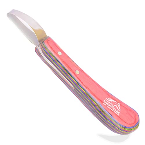 Equine Care Farrier Hoof Loop Knife - Sharp J2 Steel Blades with Comfortable Sheet Handle - Ideal for Farriers and Horse Owners