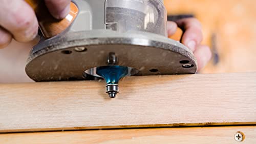 BOSCH 85594M 1-1/4-Inch Diameter 43/64-Inch Cut Carbide Tipped Roundover Router Bit 1/2-Inch Shank