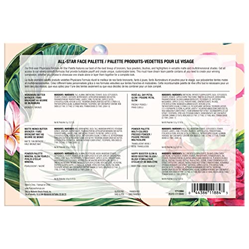 Physicians Formula All-Star Face Palette Holiday Gift Set For Women Bronzer, Blush, Powder Makeup Collection | Christmas | Dermatologist Tested, Clinicially Tested