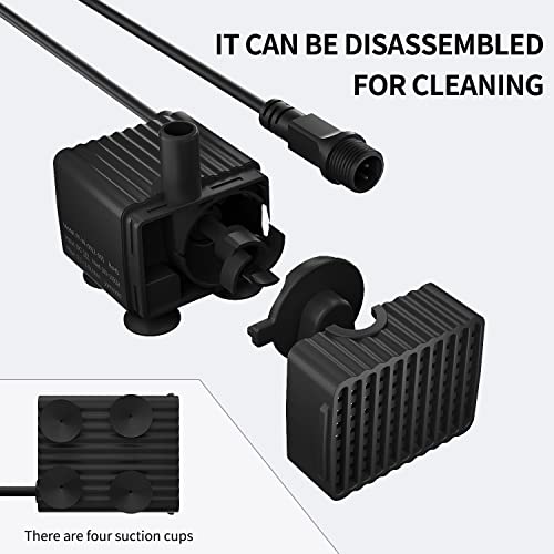 ERAARK Replaced Ultra Quiet 50GPH Water Pump 190 L/H 1W for ERAARK Aquarium Smart Fish Tank