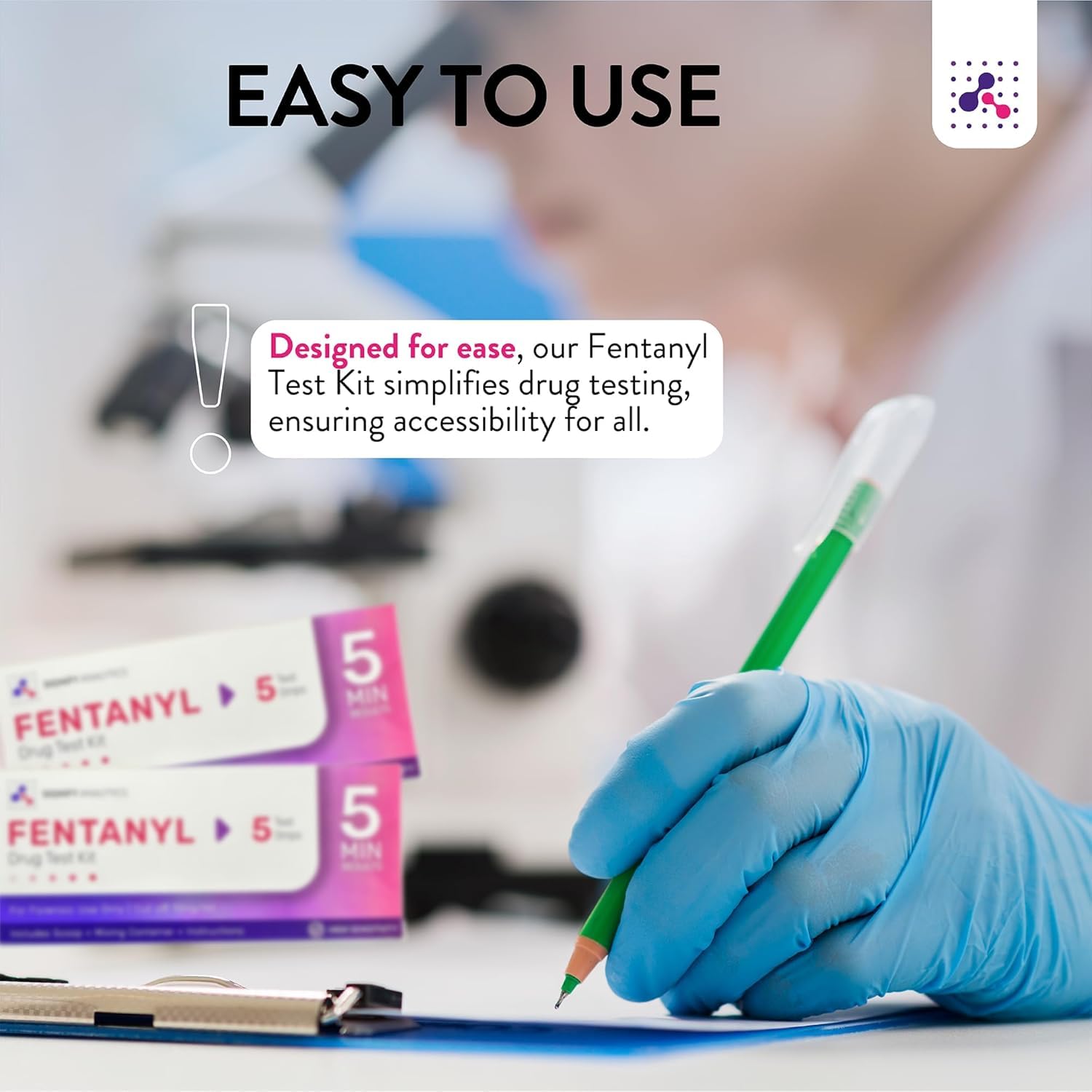 Fentanyl Test Kit | Includes 5 Fentanyl Test Strips | Signify Analytics Ultra-Sensitive Fentanyl Test Strips for Drug Testing | Fentanyl Testing Strips for Pills, Powders, and Liquids
