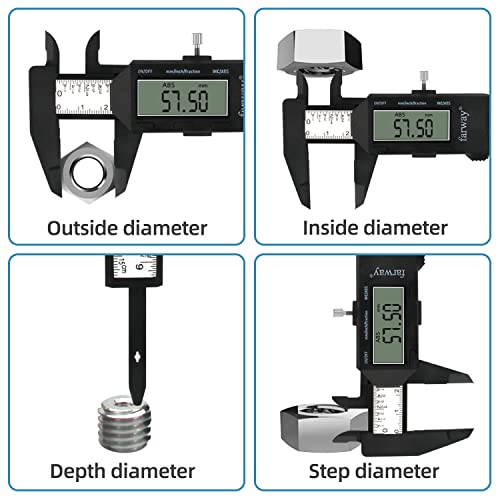 Digital Height Gauge Vernier Caliper - 2-in-1 Measuring Tool with Inch/Metric/Fraction Conversion, Large LCD Screen, 0-3 Inch/0-80mm Range, and Auto-Off Feature for Precision Measurements
