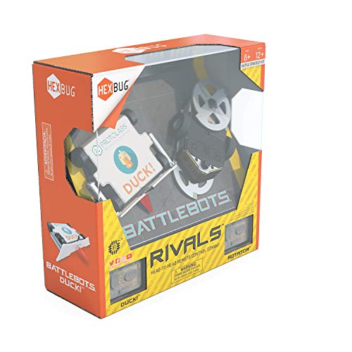HEXBUG BattleBots Rivals 5.0 (Rotator and Duck!) Toys for Kids - Fun Battle Bot Hex Bugs - Remote Controlled Robot Toy - Batteries Included - Ages 8 and up