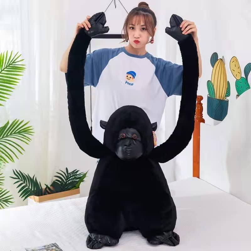 KLLKR Plush Soft Huge Gorilla Stuffed Animal Soft Huggable Gorilla Pillow Super Soft Plush Doll Animal Toy for Kids and Adults Cuddlekins