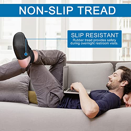 OneBrace Plantar Fasciitis Night Splint Sock - Soft Stretching Boot Splint for Aching Feet & Heel Relief,Achilles Tendonitis Foot Support Brace for Right or Left Foot(Medium)