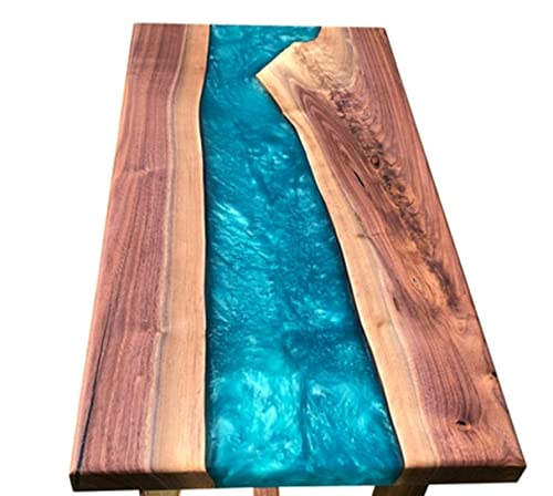Epoxy Table, Live Edge Wooden Table, Epoxy Resin River Table, Natural Wood,Dining Table, Natural Epoxy Table, Resin Table
