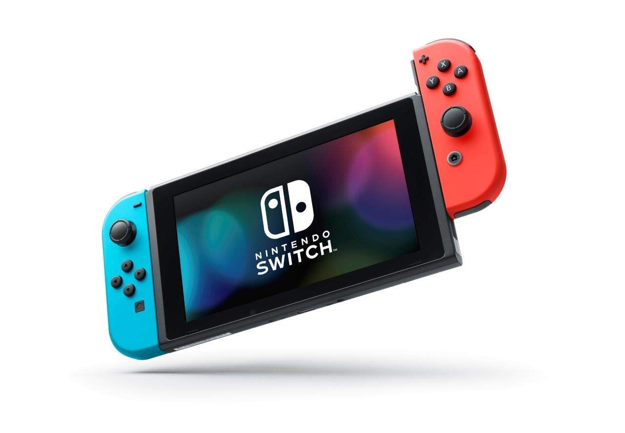 Nintendo Switch w/ Neon Blue & Neon Red Joy-Con + Mario Kart 8 Deluxe (Full Game Download) + 3 Month Nintendo Switch Online Individual Membership (Renewed)