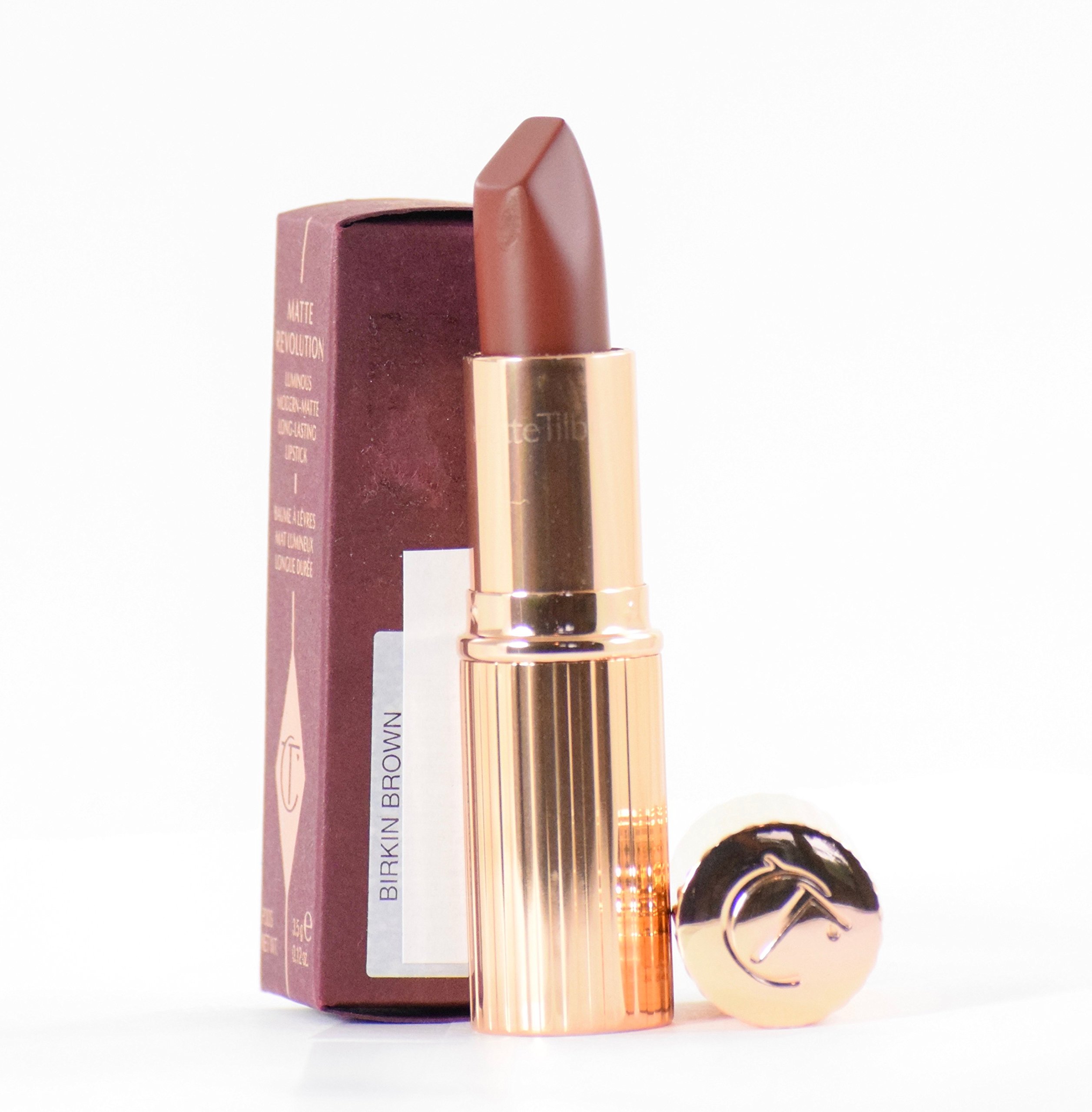 Charlotte Tilbury Matte Revolution Luminous Lipstick - Birkin Brown - Full Size