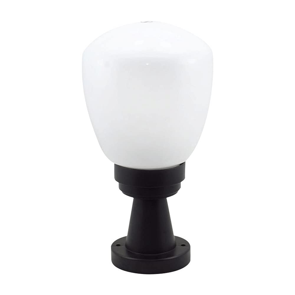 WANQINV Simple Acrylic Pillar Lanterns Outdoor Waterproof Pillar Lights PS Plastic Material Post Light Villa Landscape Lantern Home Door Street Lamp Garden Decorative Column Lamps (White)