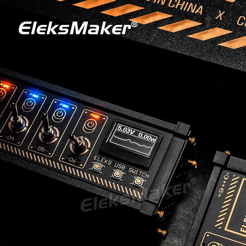Eleksmaker USB Switch,Metal Punk Switch,Desktop Creative Gifts, Boyfriend Gifts(Blocking Switch Pro)