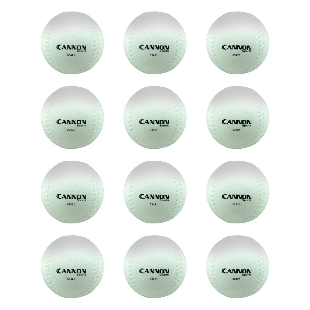 Cannon Sports Sponge Center Softballs for Batting Practice & Training (One Dozen, 12-Inch)