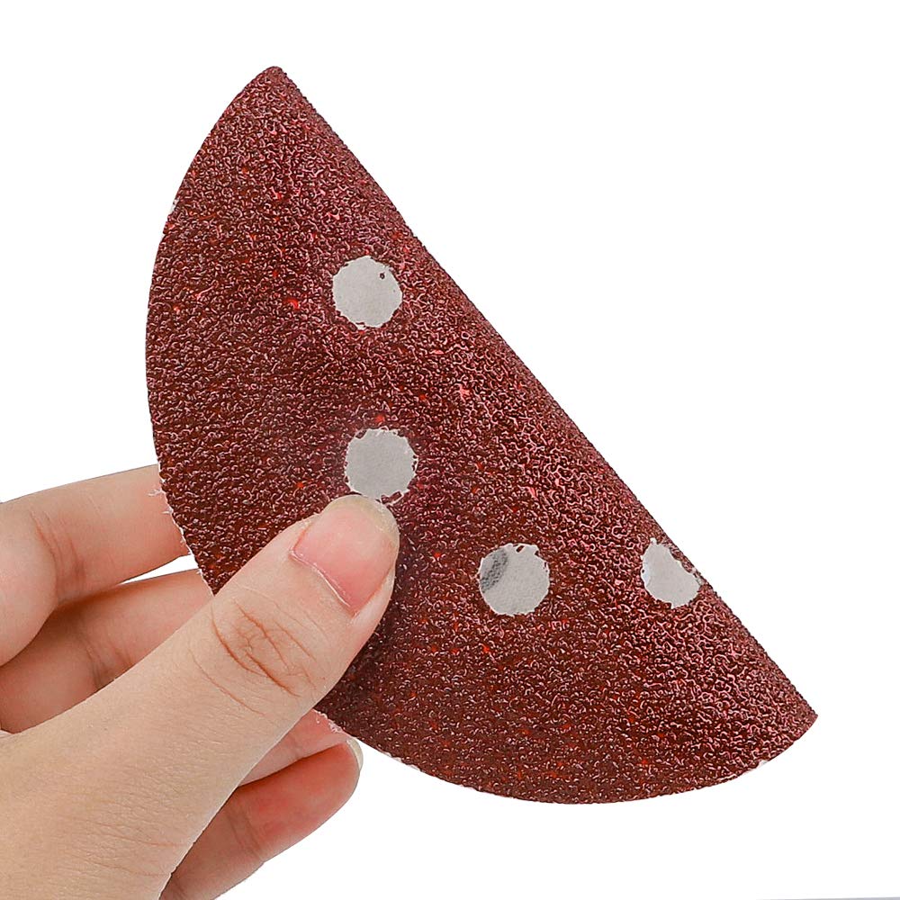Coceca 160pcs Orbital Sander Pads Sanding Discs 5 Inch 8 Hole 40 80 100 120 150 180 240 320 400 600 Assorted Grits Hook and Loop Orbital Sandpaper for Wood