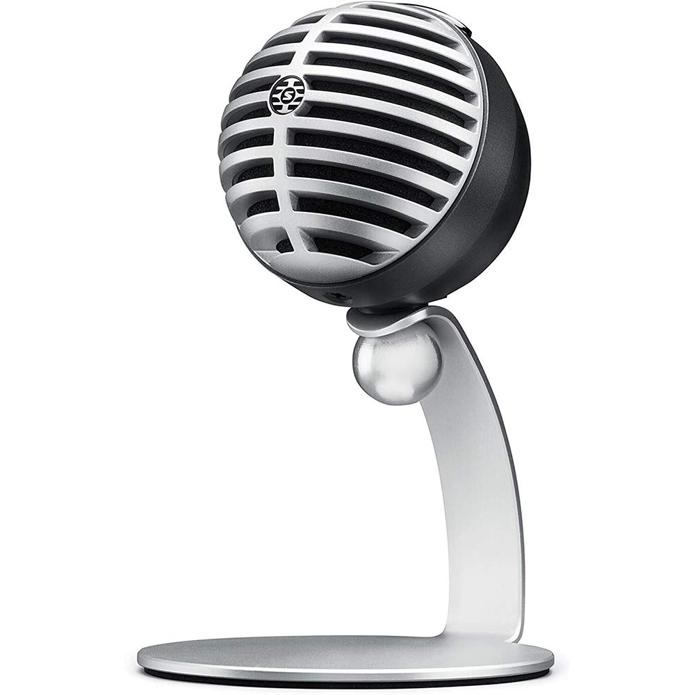 Shure MOTIV MV5 - Digital Condenser Microphone (Gray) Bundle with Studio Monitor Headphones