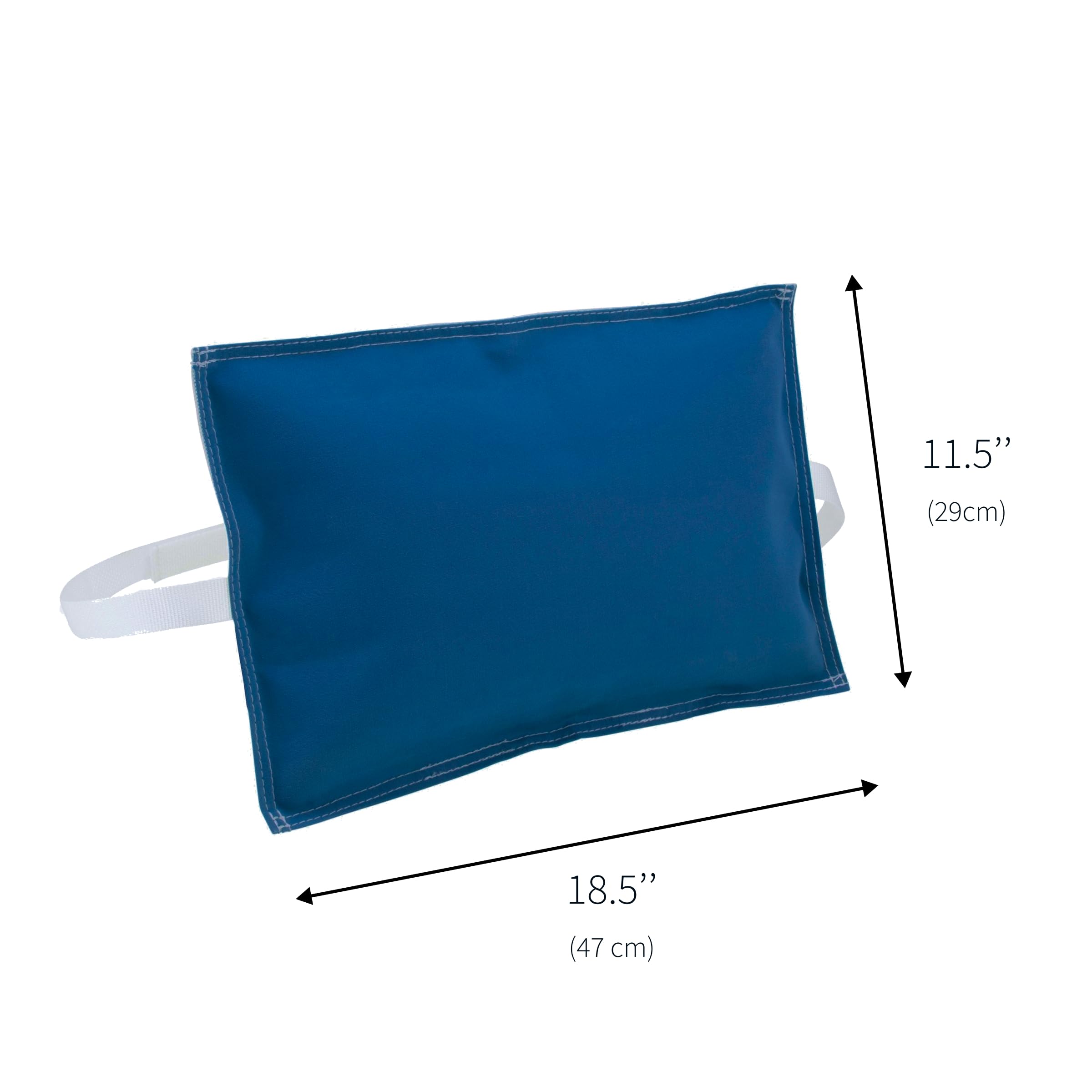 Floating Luxuries Kai Shelf Lounger Resort Pillow, Resort-Like Comfort, Pool Accessories, Adjustable Velcro Strap, Set of Two, Pacific Blue
