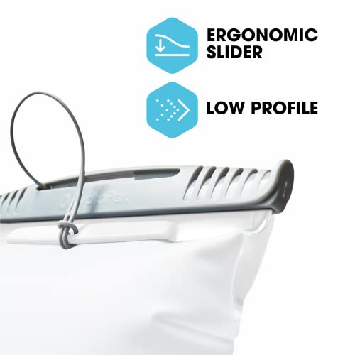 Hydrapak A262 Shape-Shift Low-Profile Water Bladder/Reservoir for Hydration Backpacks, 2-Liter (75 oz.), High Flow Bite Valve, Safe & Reliable, Clear
