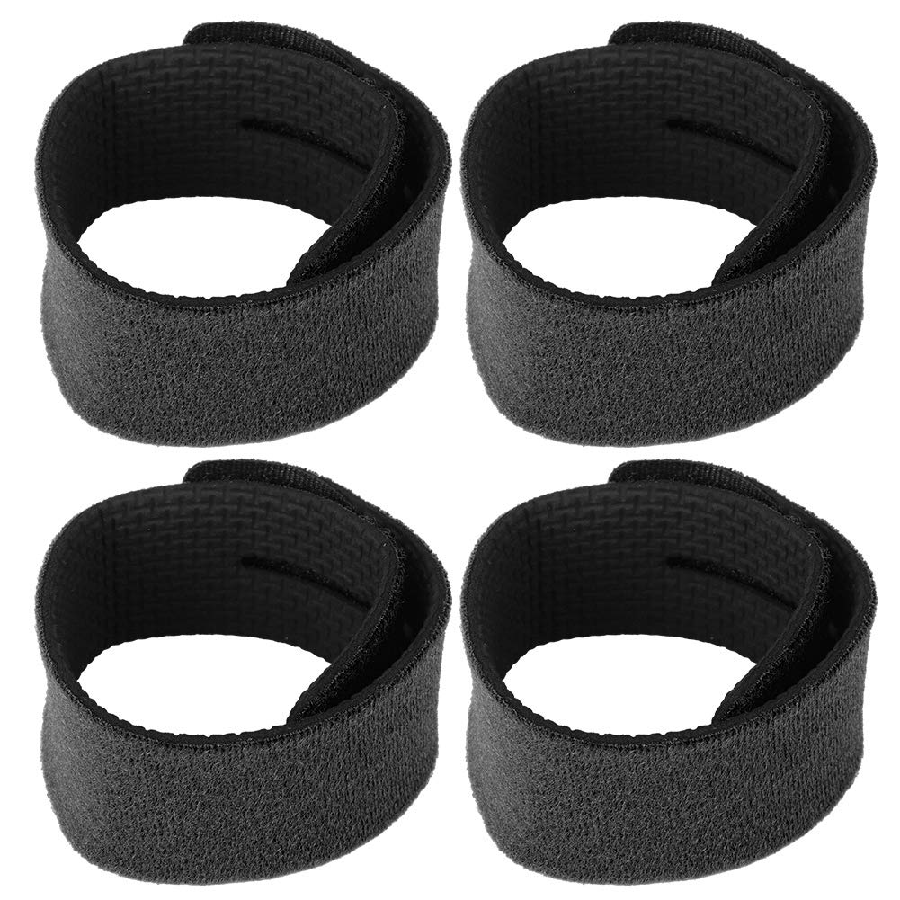 CUTULAMO Fishing Rod Strap Belt, Soft Diving Material Very Convenient Reusable Fishing Gear Strap Practical for Fishing Tools(Black)