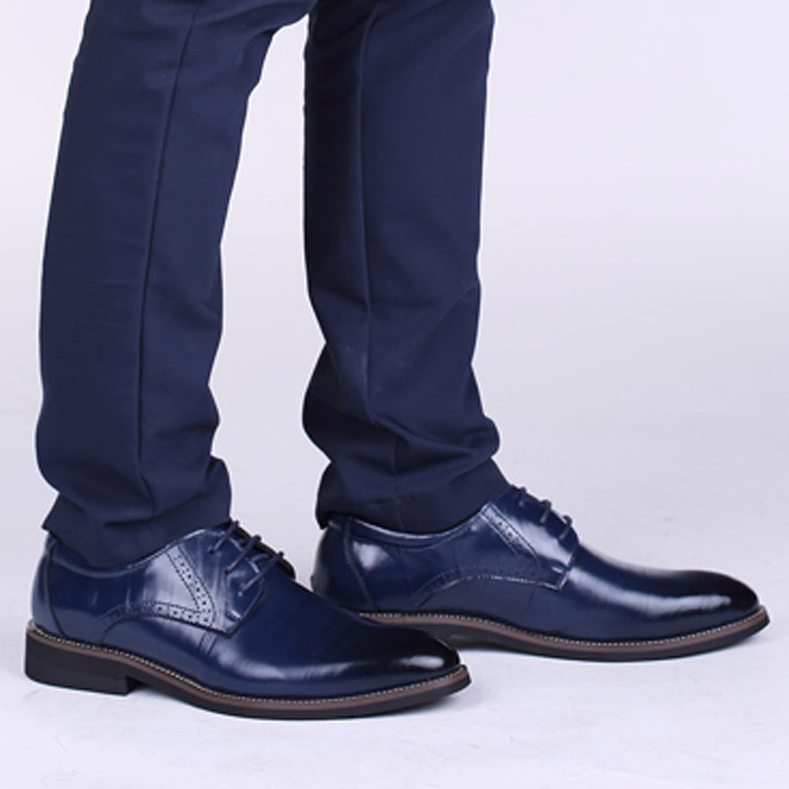Canvas Sneaker Men Fashion Style Men's Breathable Comfortable Business Hook Loop Leisure Solid Color Leather Shoes Leather Shoes for Men