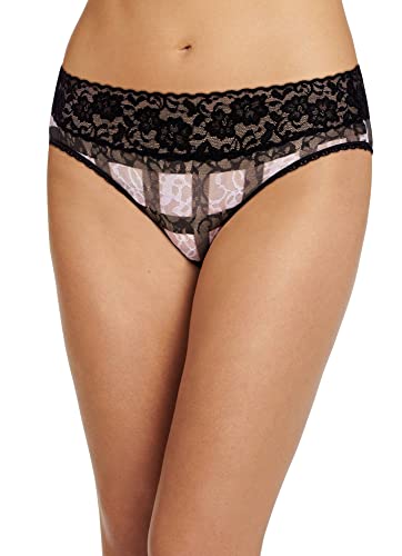 Jockey Women's Underwear Allover Lace Bikini, Classic Gingham, M