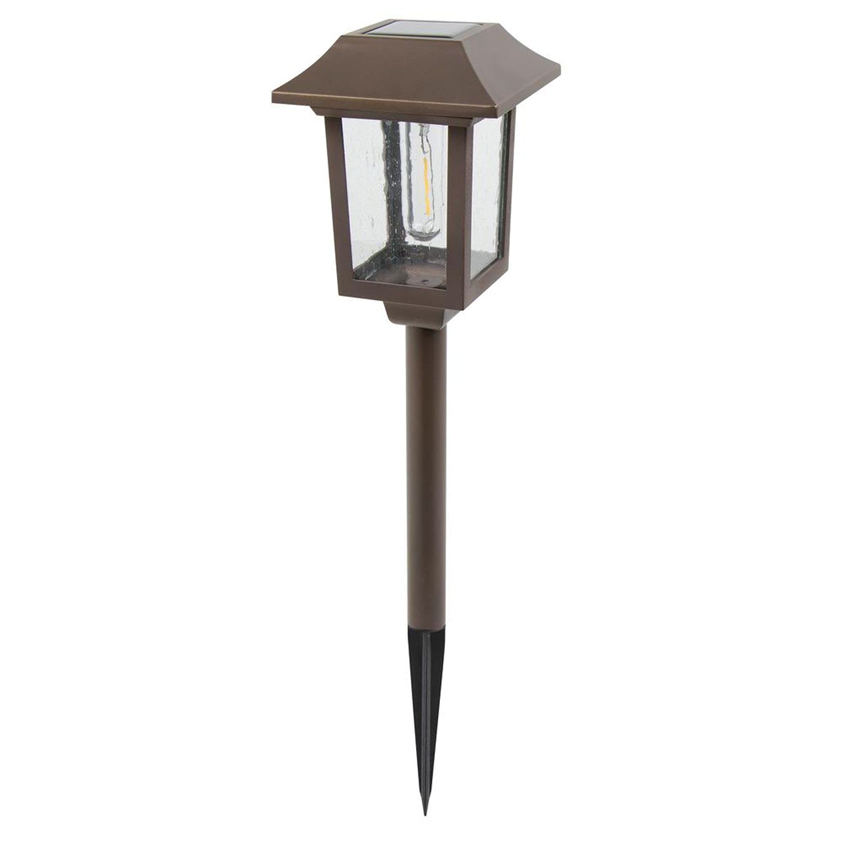 Solar Golden Bronze Outdoor Integrated Filament LED Path Light (6-Pack)
