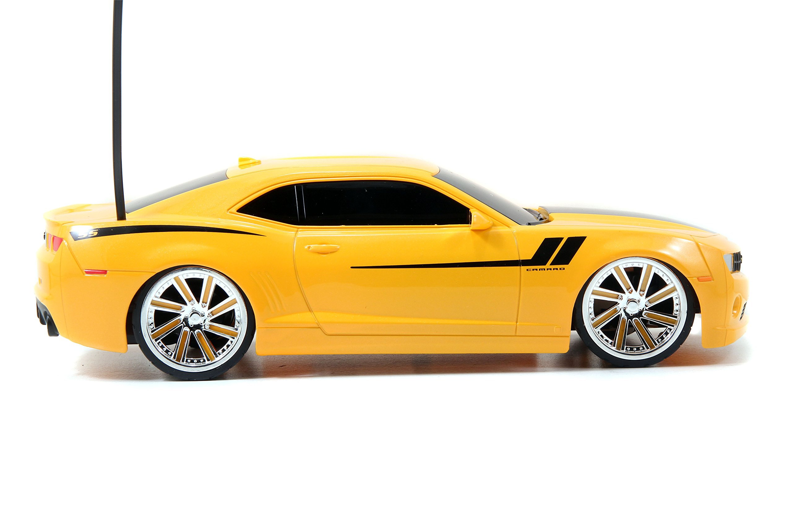 Jada Toys HyperChargers 2010 Chevy Camaro SS BTM Remote Controlled Vehicle (1:16), Yellow, Medium