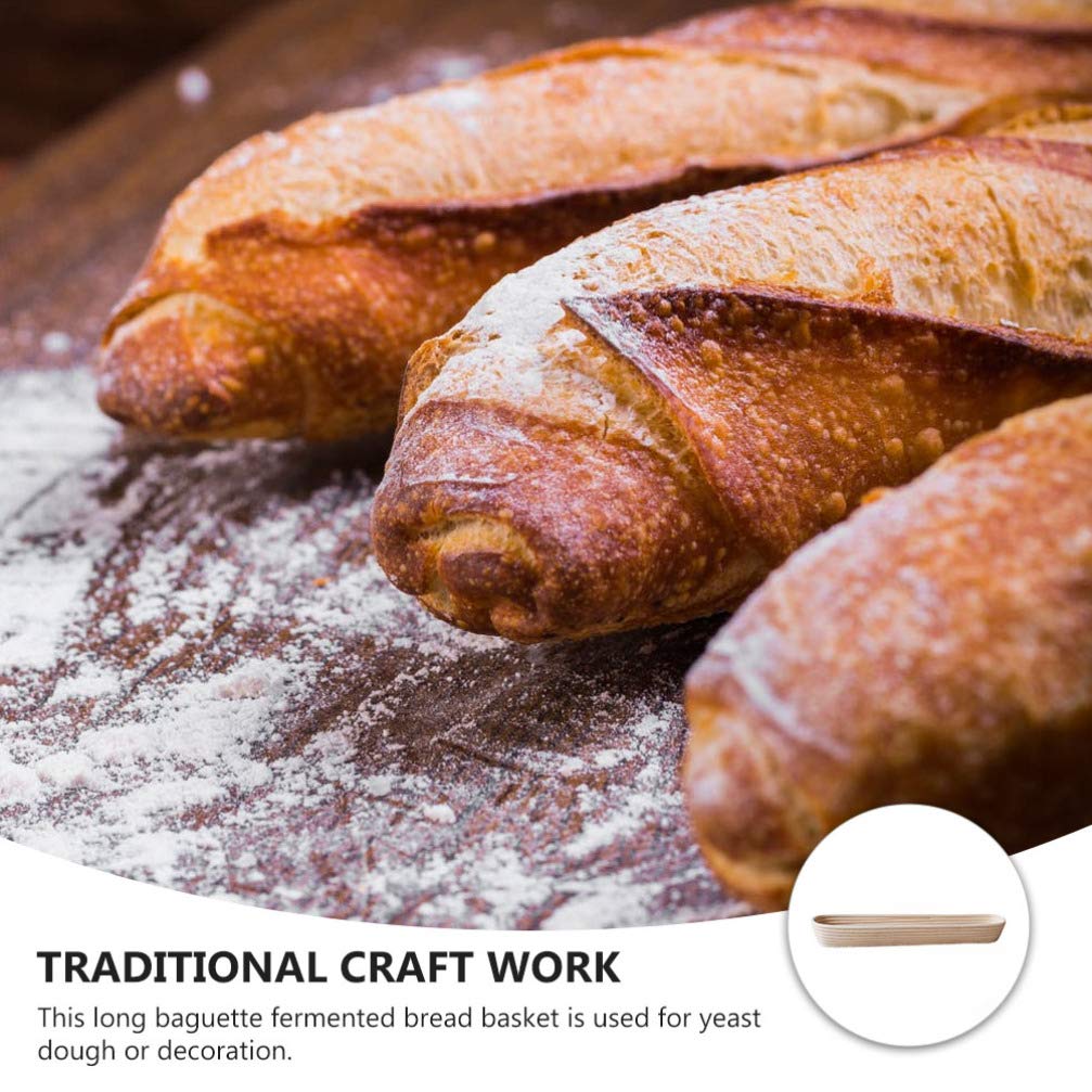 DOITOOL 1pc Bread Basket Brotform Rattan Basket Oval Basket Bread Serving Basket Bread Warmer Basket Proofing Bowl Dough Holder Long Banneton Pan Vine. Bread Rack Heart-shaped