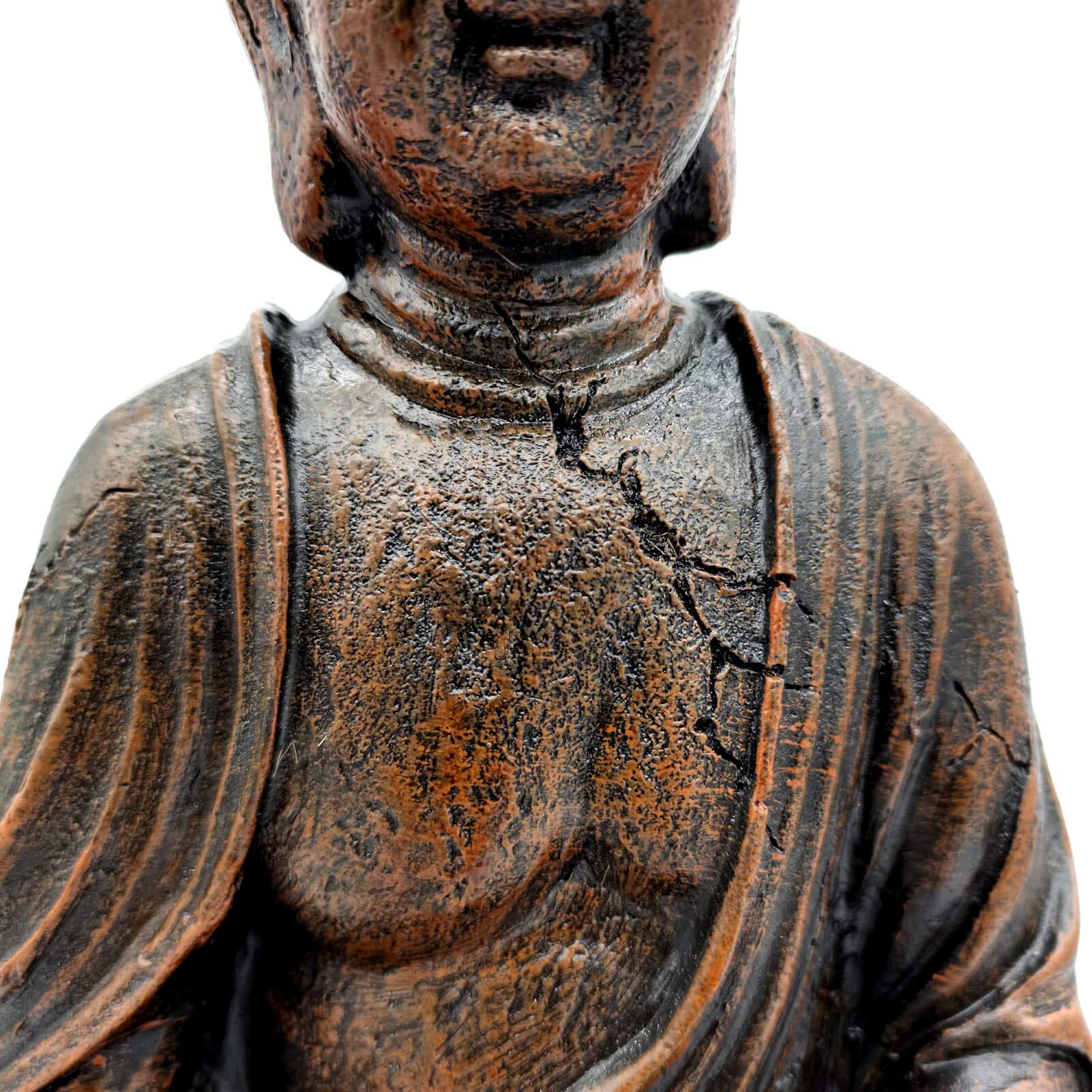 ZOWIE KING Meditating Buddha Statue for Home, 12" Buddha Decor Desk Zen Garden Buddah Decoration Home Figurine
