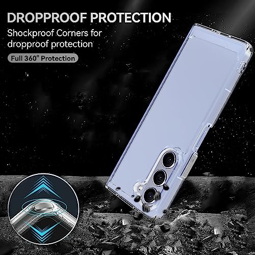 Osophter for Samsung Galaxy Z-Fold-5 Case: Clear Transparent Unisex Anti-Yellow Shockproof Protective Cell Phone Cover(HD-Clear)