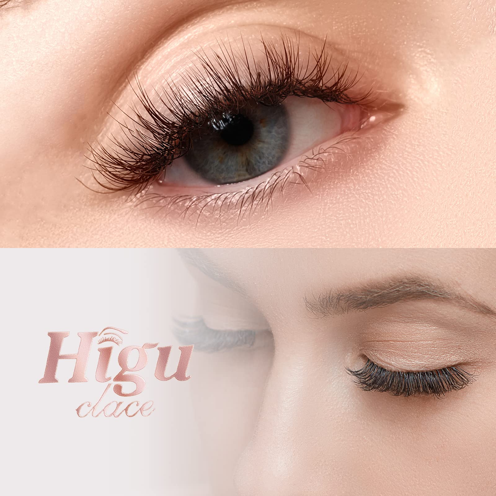 Colored Lash Clusters DIY Eyelash Extensions 72 C/D Curl Colored Cluster Lashes Brown Blue Purple Green Red Individual Lashes Cluster Eyelash Clusters Thin Band DIT at Home(Volume Brown-D mix8-16)