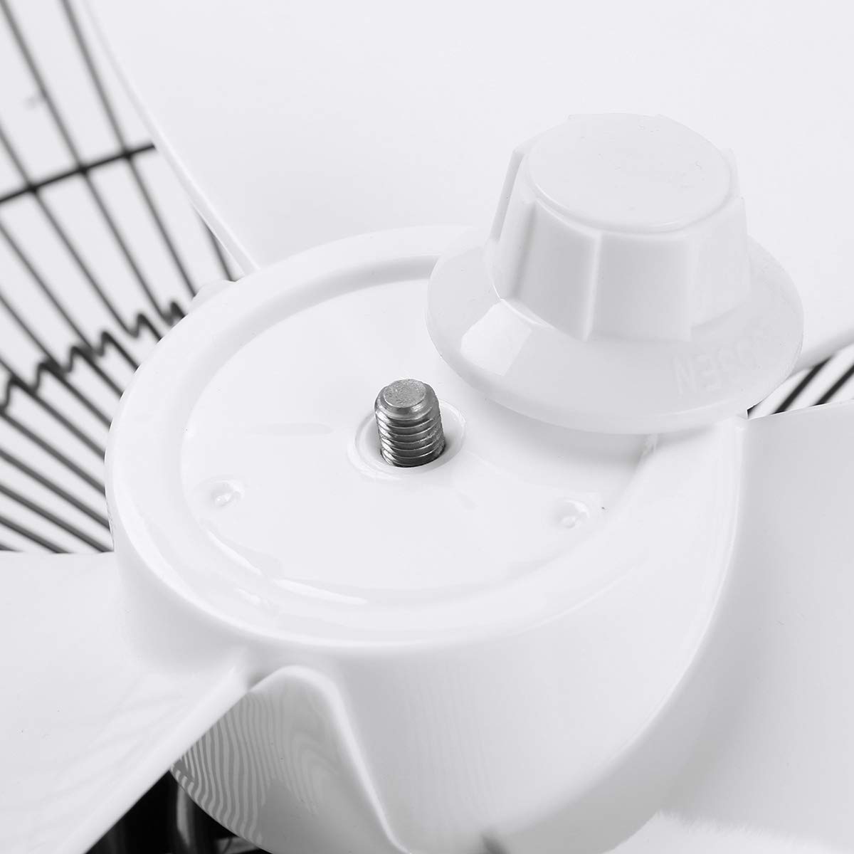 CHICTRY Plastic Fan Blade Replacement Leaves with Nut Cover for Household Standing Pedestal Fan Table Fanner Accessories White 16 Inch 3 Leaves