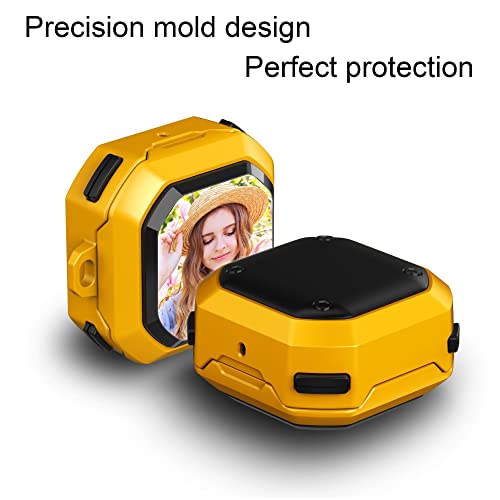 SHUMEI Custom Picture Buds Case Compatible for Samsung Galaxy Buds 2 Pro 2022, Buds 2 2021, Buds Pro 2021, Buds Live 2020 Released Hard PC Shockproof Personalized Case Protective Cover with Keychain