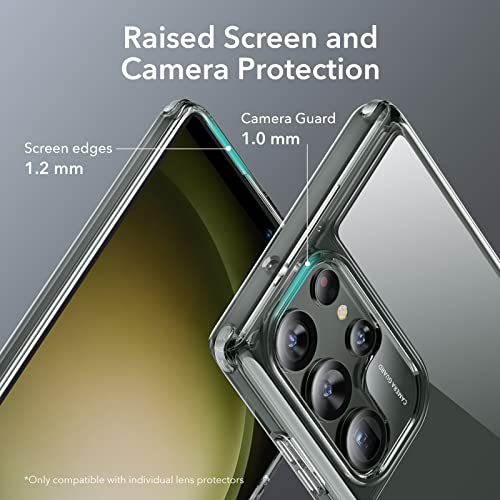 ESR for Samsung Galaxy S23 Ultra Case with Kickstand, 3 Stand Modes, Military-Grade Drop Protection, Slim Phone Cover, Boost Kickstand Case, Clear