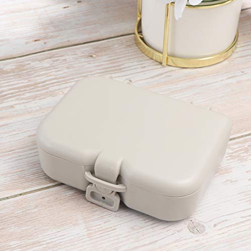 ENDYAK 1pc Denture Case Denture Storage Container Denture Box Denture Cleaning Case False Teeth Container with Inner Mirror