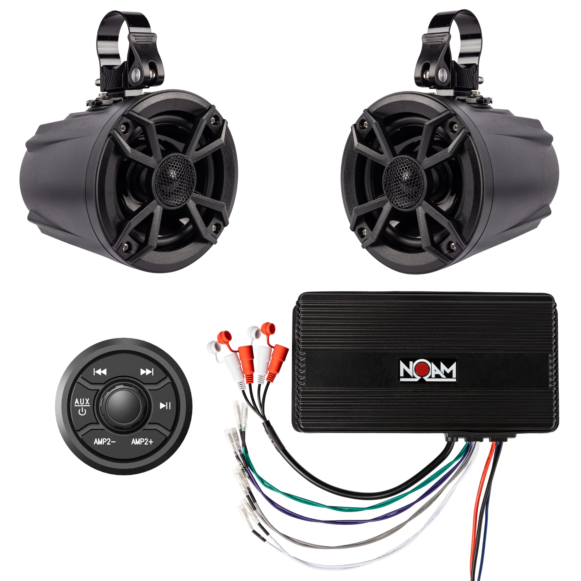 NOAM NUTV5 - Marine Bluetooth ATV/Golf Cart/UTV Speakers Stereo System