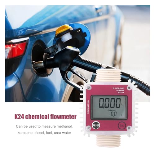 Flow Meter Digital Oil Fuel Flow Meter Gauge for Liquid Water Flow Measuring Instrument for Chemical Industry High Stability and Convenient Operation