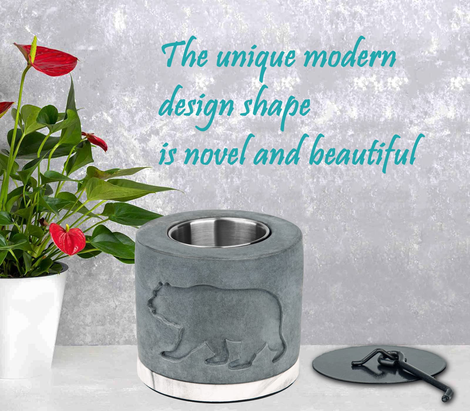 Concrete Tabletop Fire Pit Bear Table Top Fire Pit Bowl Tabletop Fireplace Table Top Fire Bowl Mini Fireplace Table Top Fire