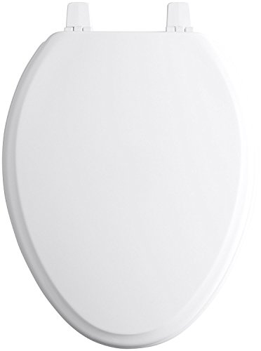 Elongated Wood Toilet Seat - White