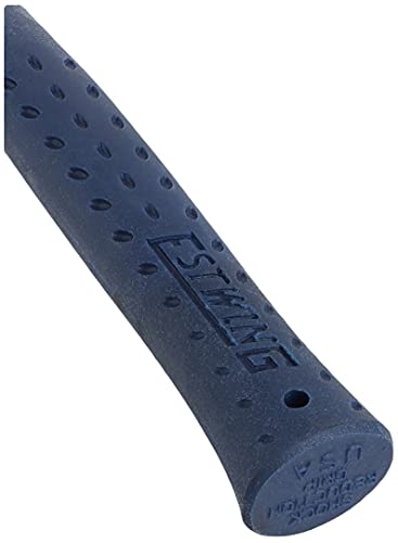Estwing Ball Peen Hammer - 16 oz Metalworking Tool with Forged Steel Construction & Shock Reduction Grip - E3-16BP , Blue