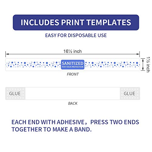 ESSENTIAL- Printed Toilet Seat Band 16-1/2" Wide X 1-1/2" Deepuse In Hotels And Motels (Case Of 1000)
