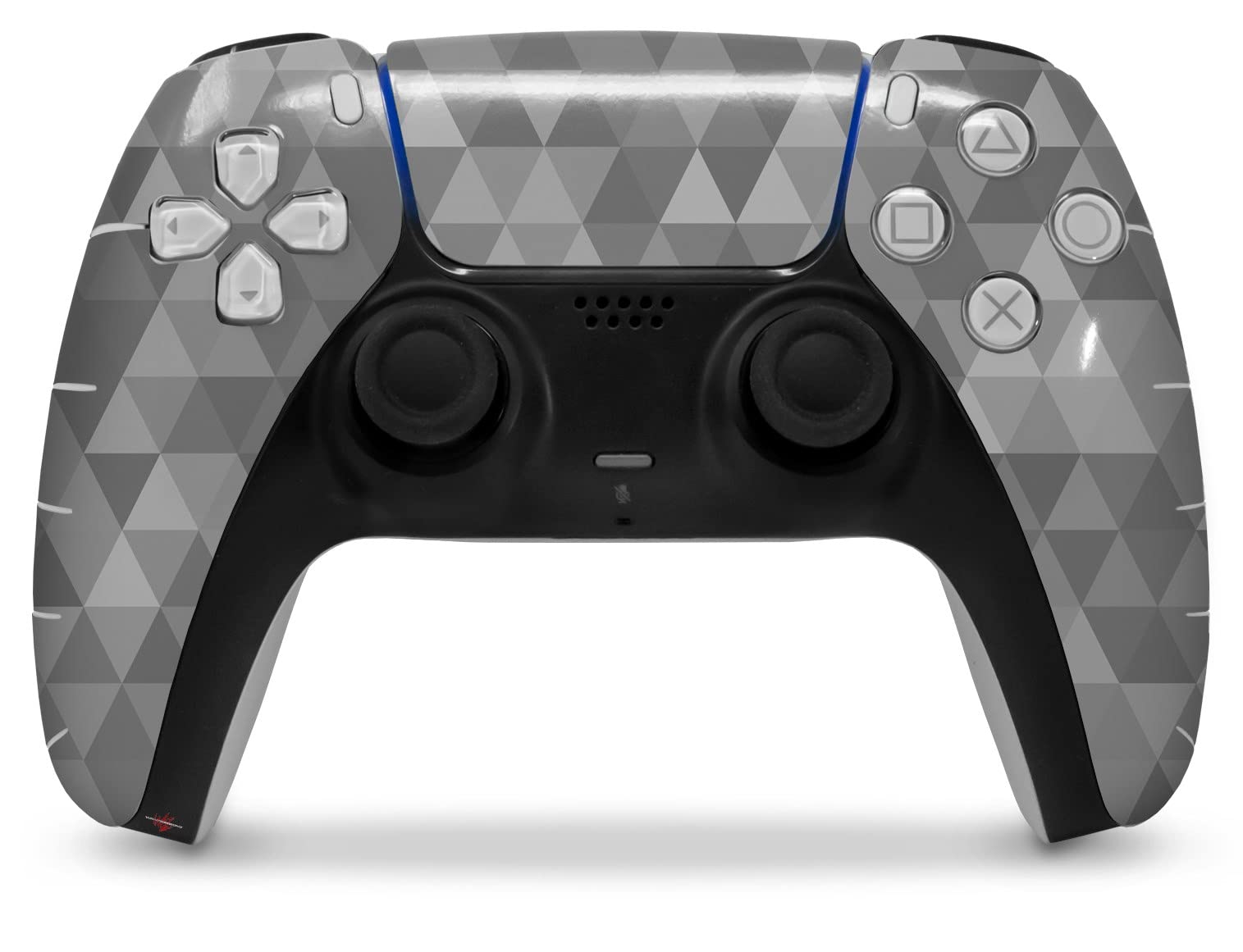 WraptorSkinz Skin Wrap compatible with Sony PS5 DualSense Controller Triangle Mosaic Gray (CONTROLLER NOT INCLUDED)