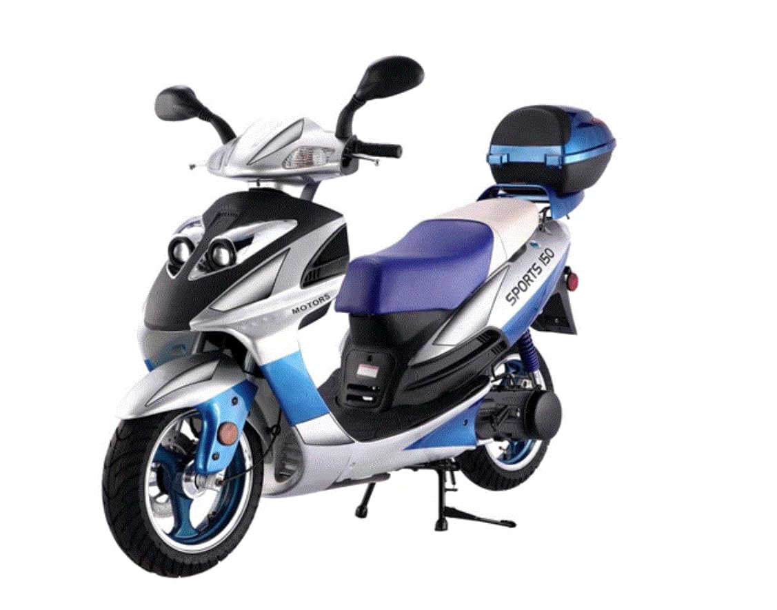 SmartDealsNow Powersports TAO TAO Adult Street Scooter 150cc Lancer Eagle 150 Gas Powered Moped, Black
